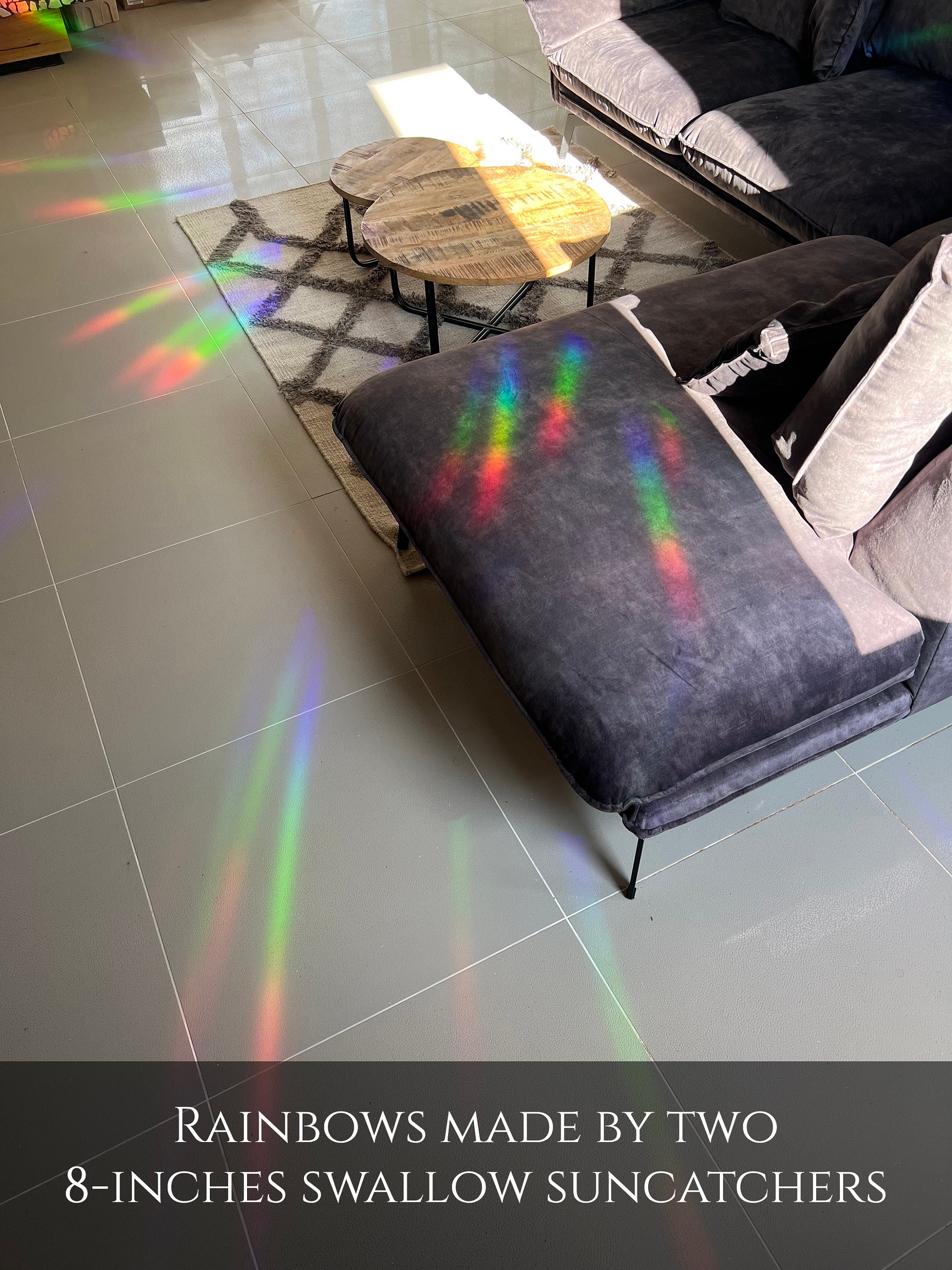 Sunrise Suncatcher, Holographic Sticker, Sun Catcher Decal, Rainbow ...