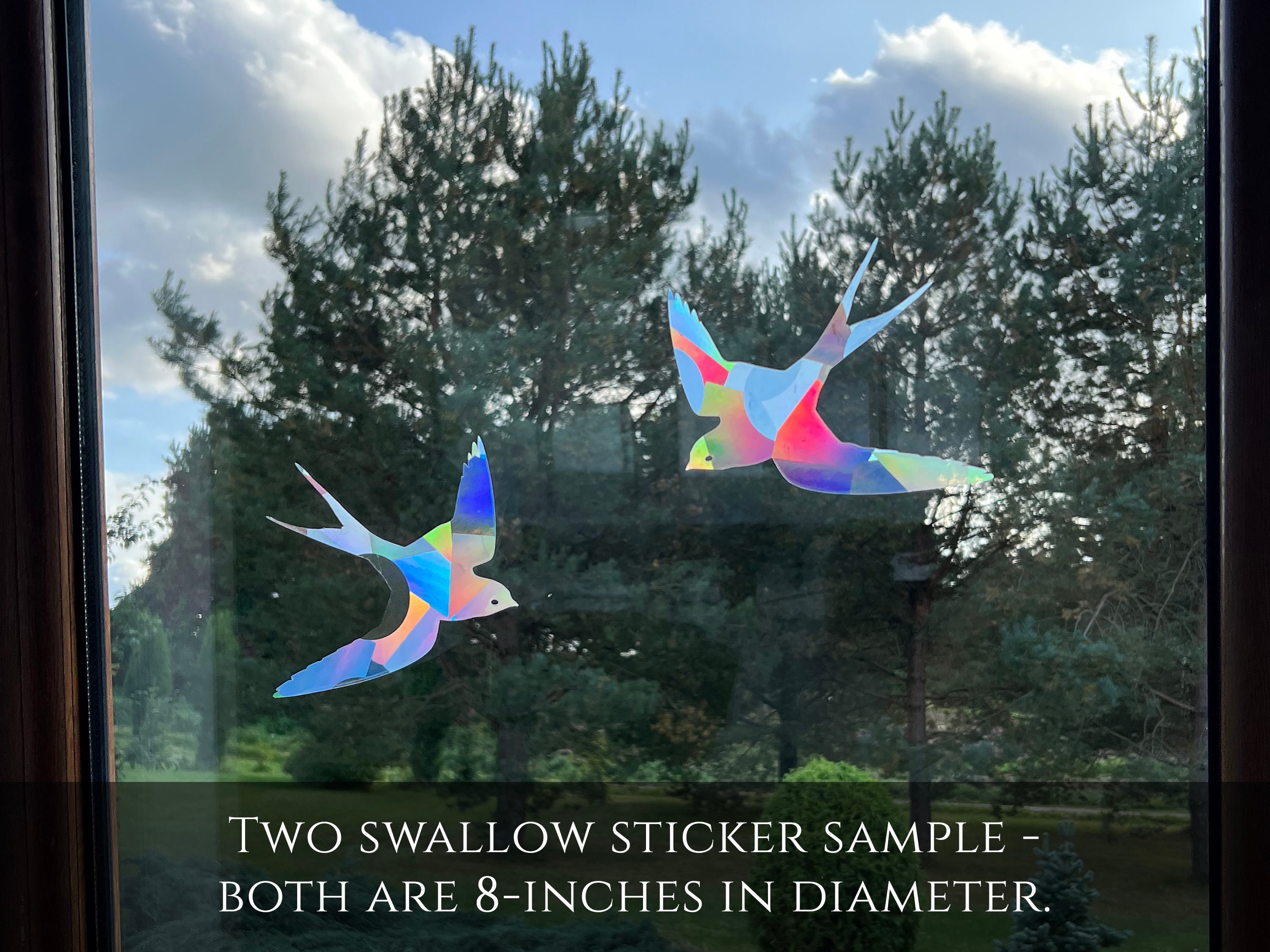 Sunrise Suncatcher, Holographic Sticker, Sun Catcher Decal, Rainbow ...