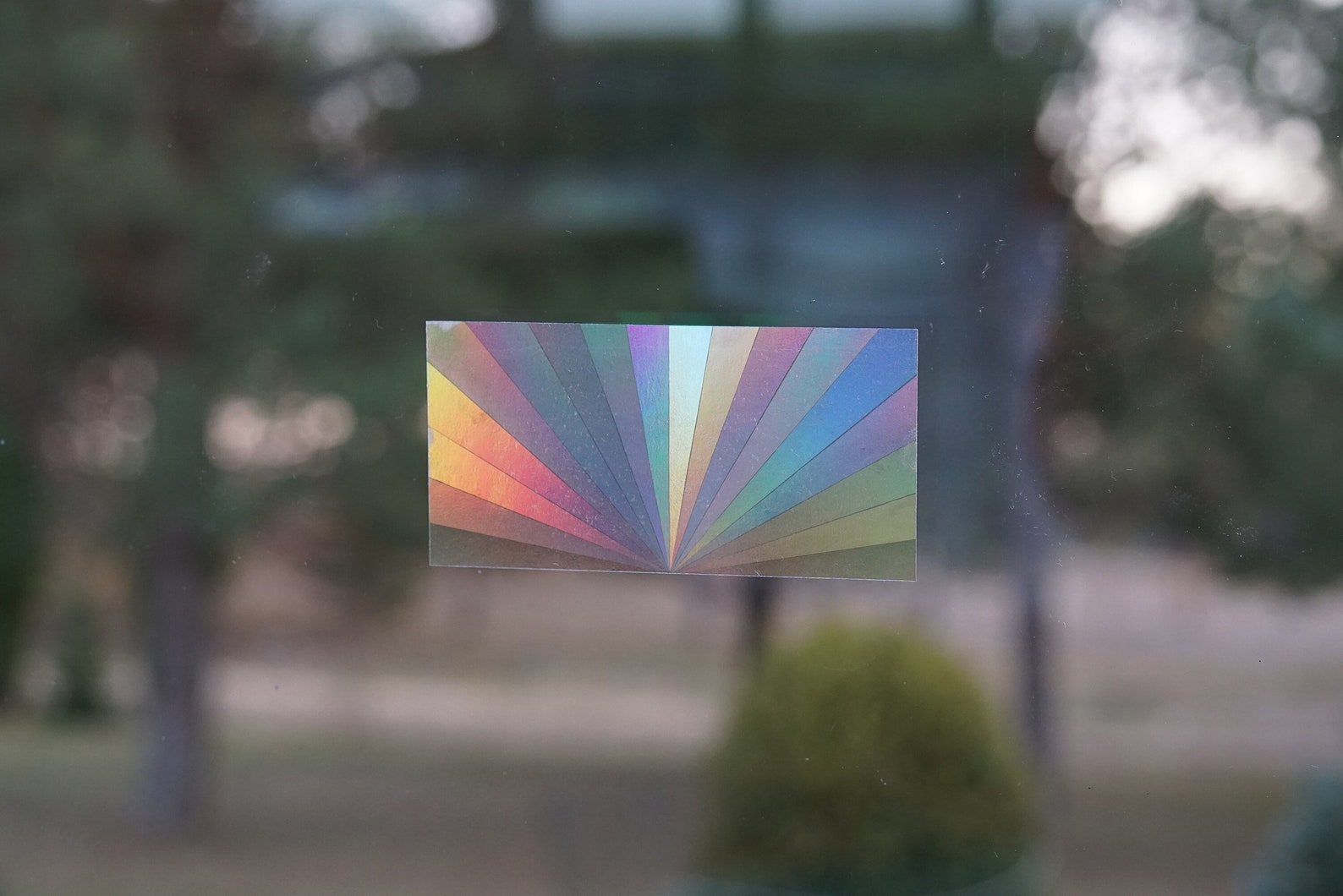 Sunrise Suncatcher, Holographic Sticker, Sun Catcher Decal, Rainbow ...