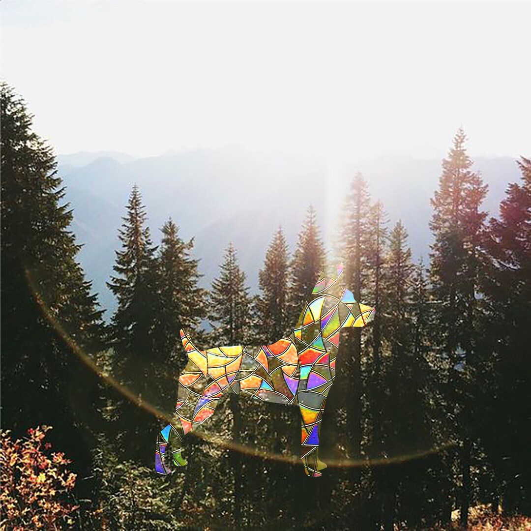 Rat Terrier Suncatcher - Dog Window Sticker Sun Catcher Decal Rat ...