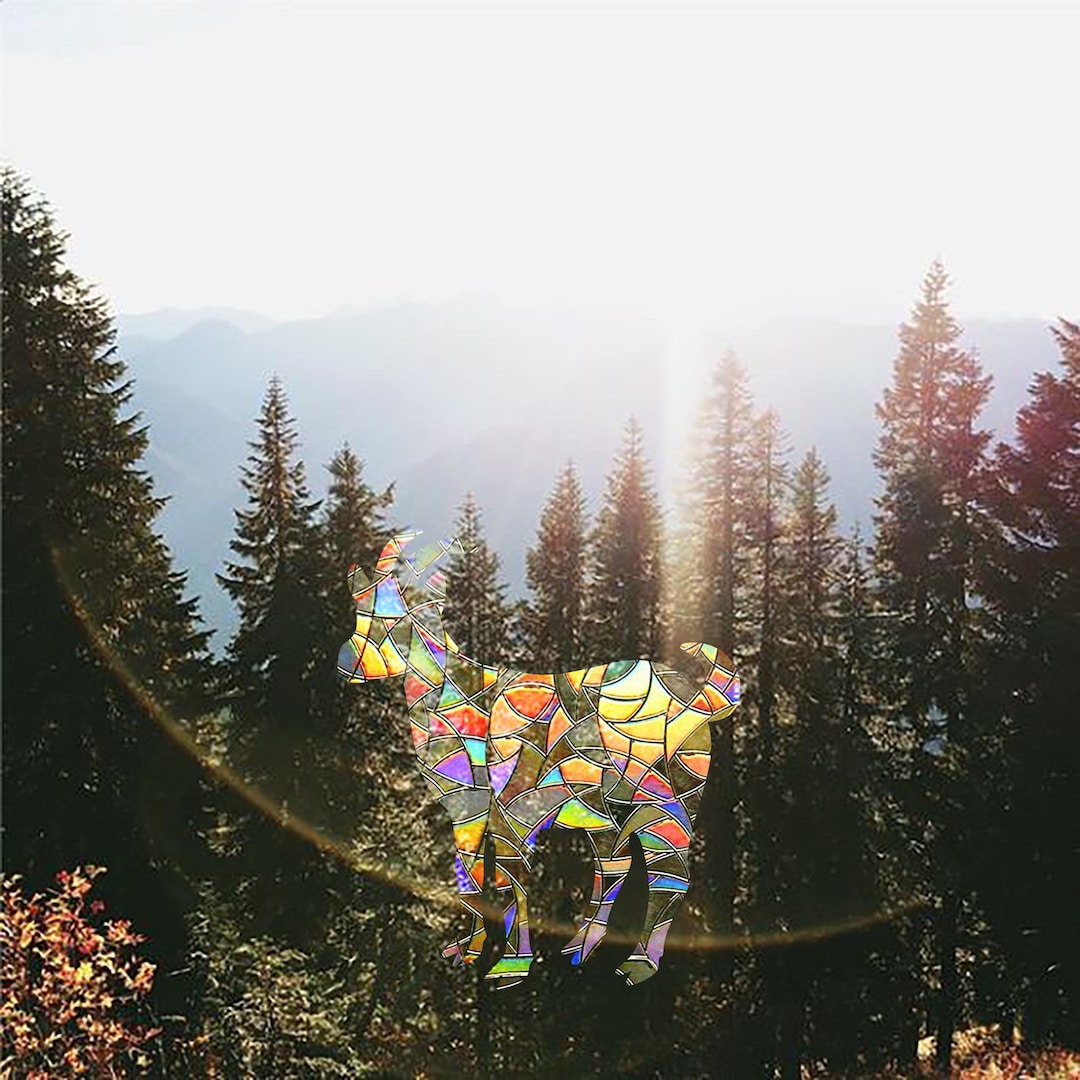 Goat Suncatcher, Goat Ornament Window Decal, Goat Sun Catcher Sticker ...