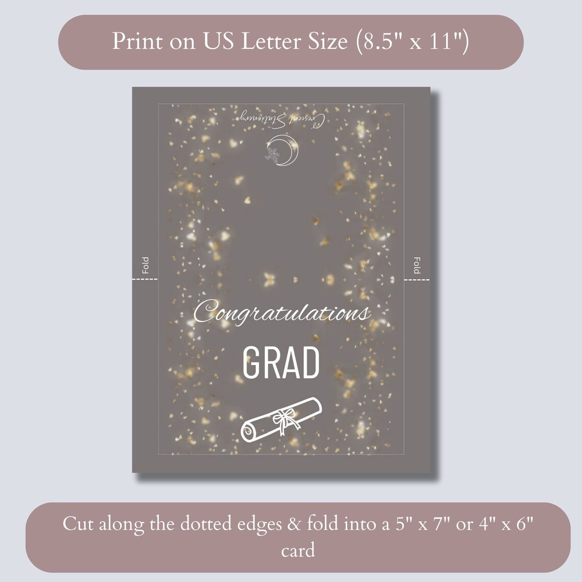 Graduation Printable Card, Graduation Digital Card, Congratulations ...