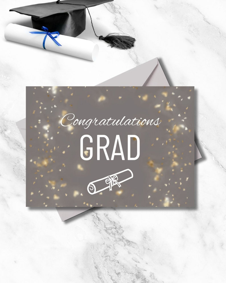 Graduation Printable Card, Graduation Digital Card, Congratulations ...