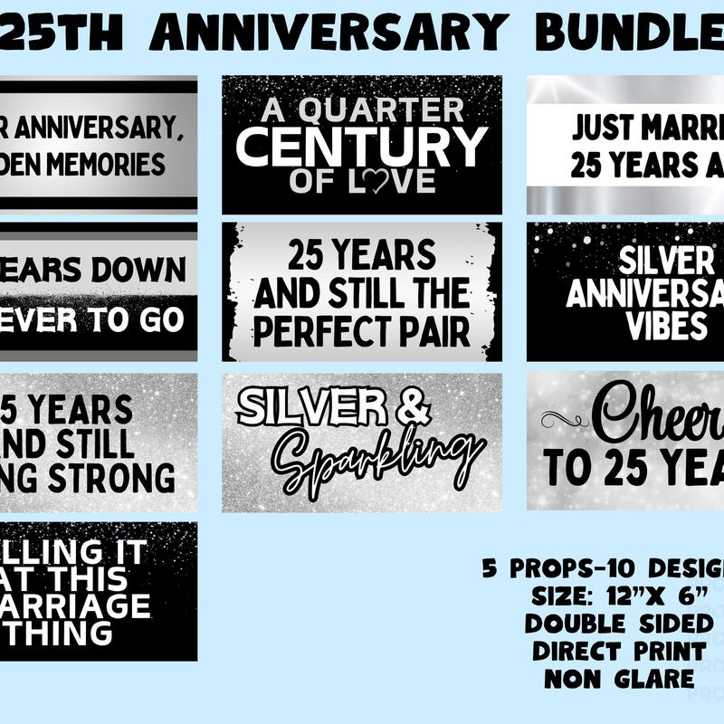 25th Anniversary Prop - Etsy