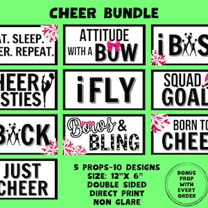 Cheer Bundle, Photo Booth Props, 360 Photo Booth Props, Custom ...
