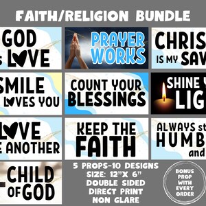 Faith/religion Bundle, Photo Booth Props, 360 Photo Booth Props, Custom ...