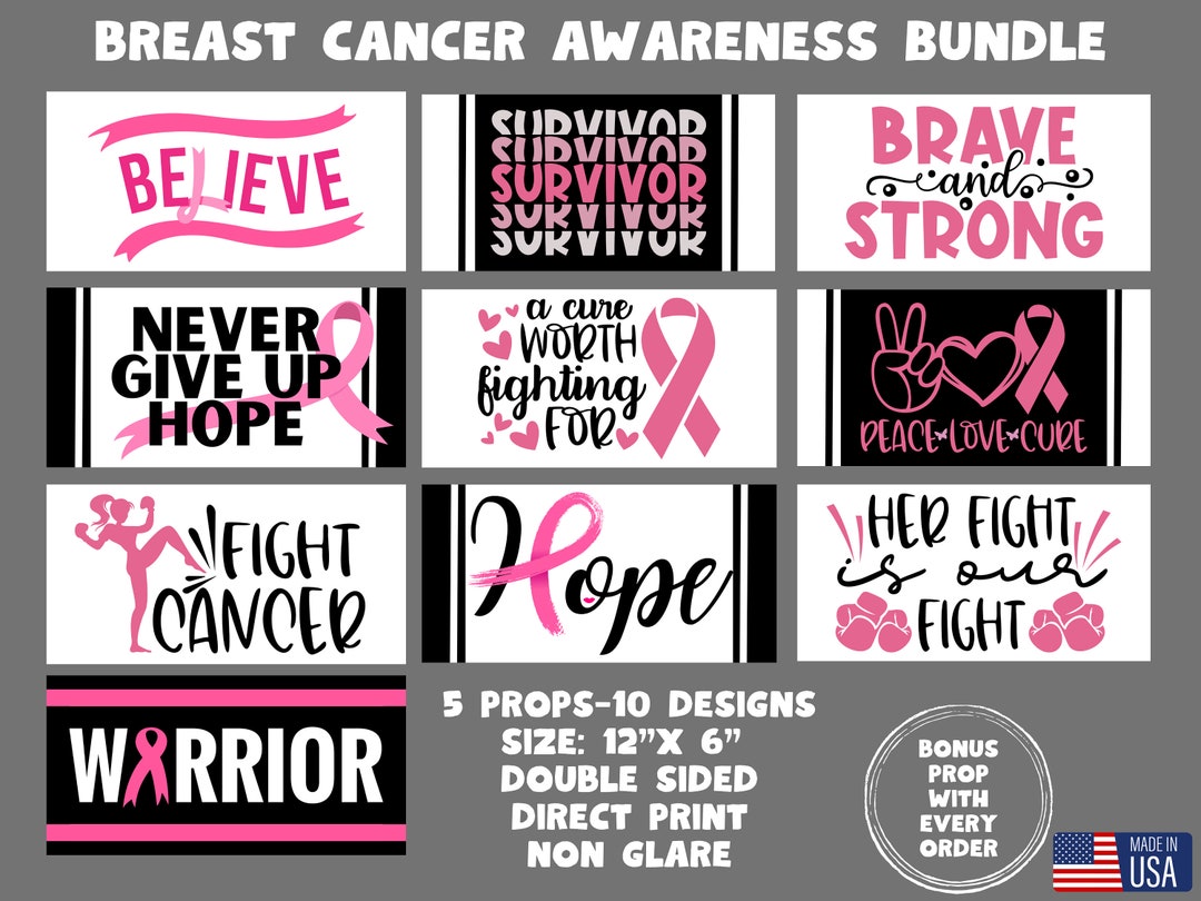 Breast Cancer Awareness Bundle, Photo Booth Props, 360 Photo Booth ...