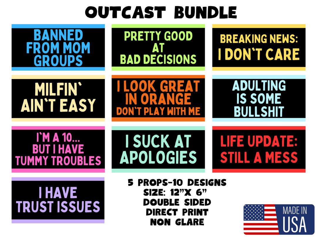 Funny Photo Booth Props, Party Events, Double Sided, 10 Designs - Etsy