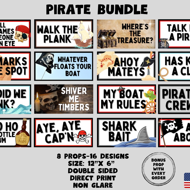 Pirate Photo Booth - Etsy