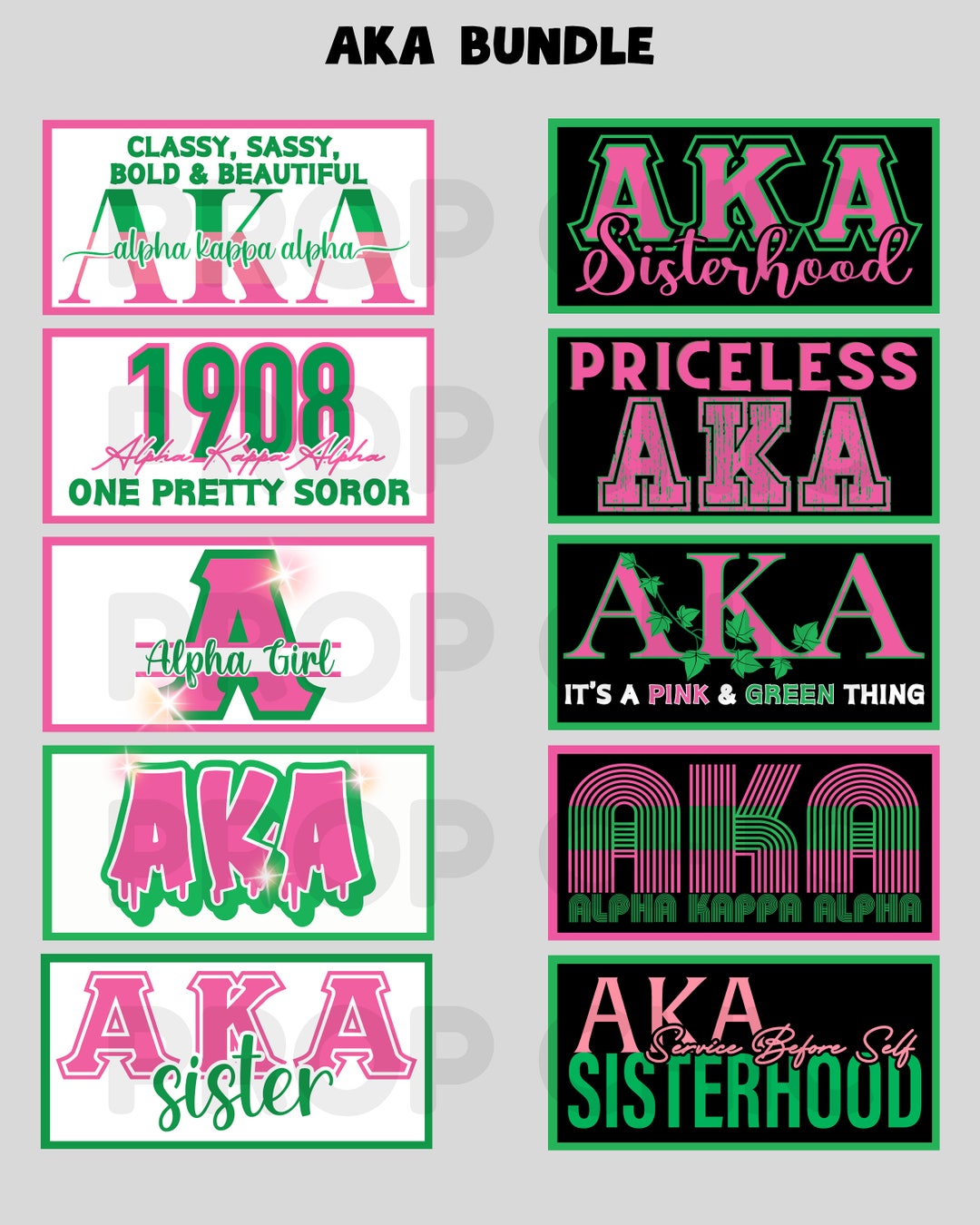 AKA Bundle, Photo Booth Props, 360 Photo Booth Props, Custom Photobooth ...