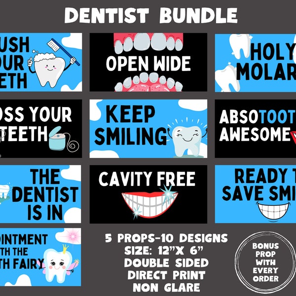 Dentist Photo Backdrops & Props - Etsy