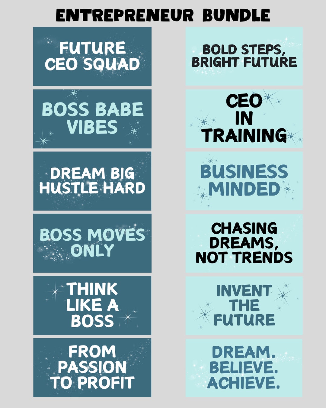 Entrepreneur Bundle, Photo Booth Props, 360 Photo Booth Props, Custom ...