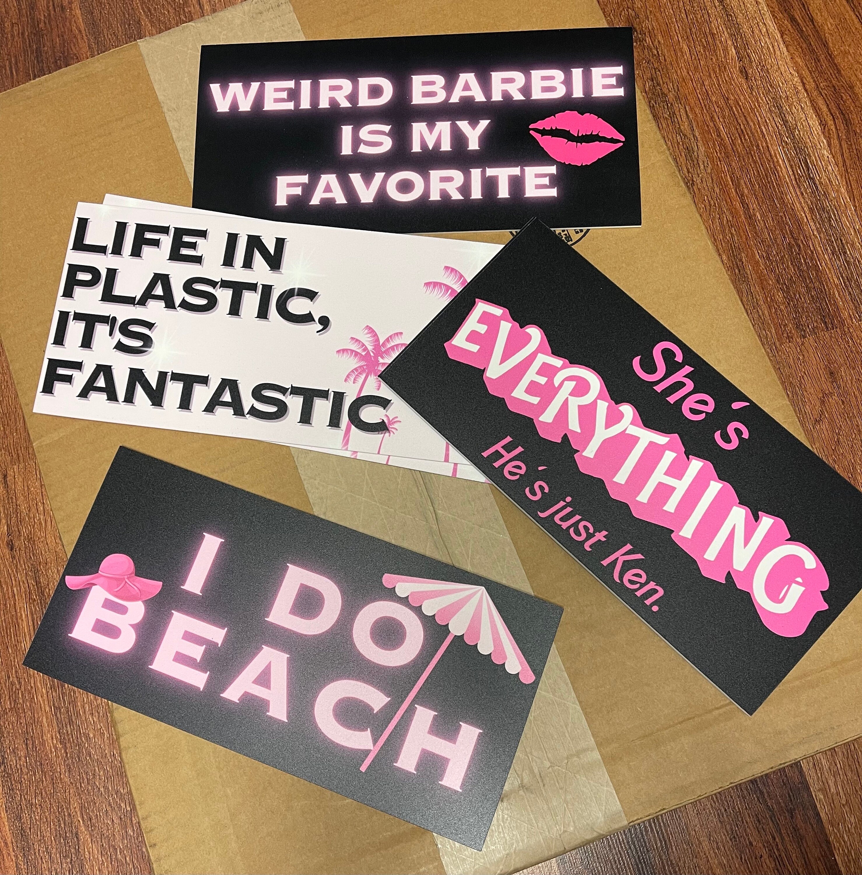 Pink Photo Booth Props, Barbie Theme Party, Double Sided Signs - Etsy