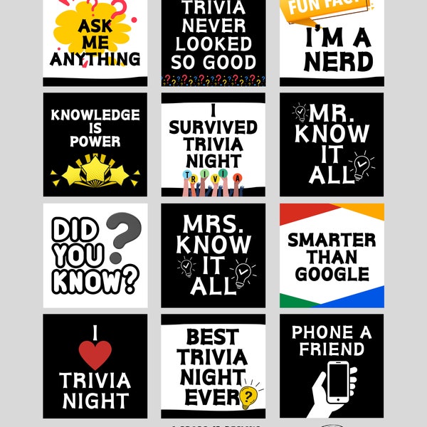 Trivia Night Decor - Etsy