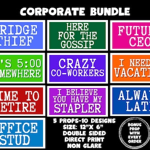 Corporate Bundle, Photo Booth Props, 360 Photo Booth Props, Custom ...