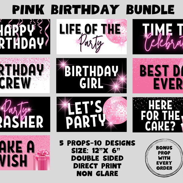 Pink Photo Props - Etsy