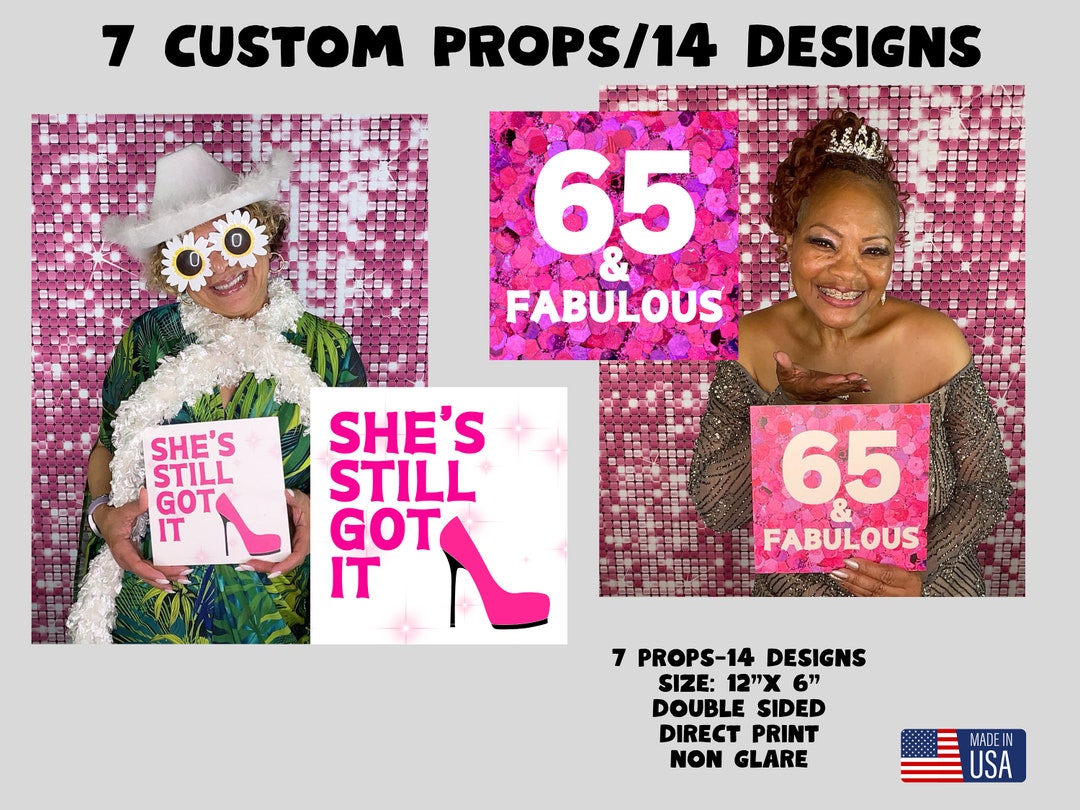 Custom Props, 7 Props-14 Designs, Photo Booth Props, 360 Photo Booth ...