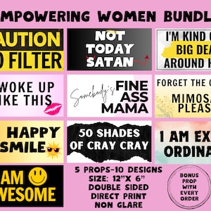 Empowering Women Bundle, Photo Booth Props, 360 Photo Booth Props ...