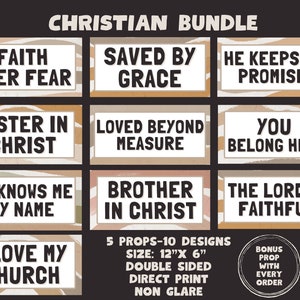 Christian Bundle, Photo Booth Props, 360 Photo Booth Props, Custom ...