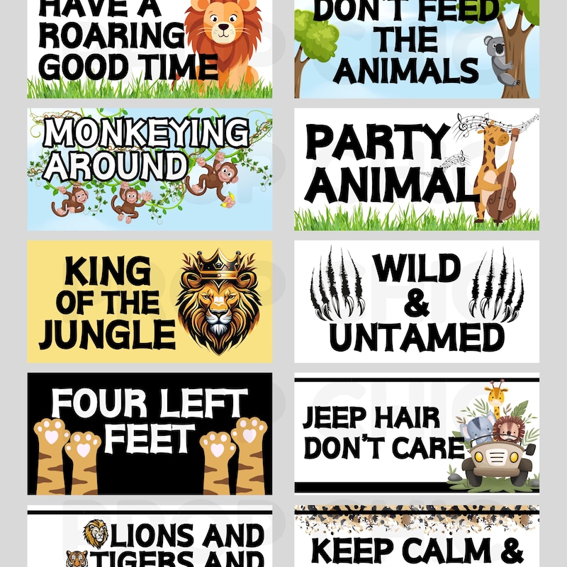Safari Photo Booth - Etsy