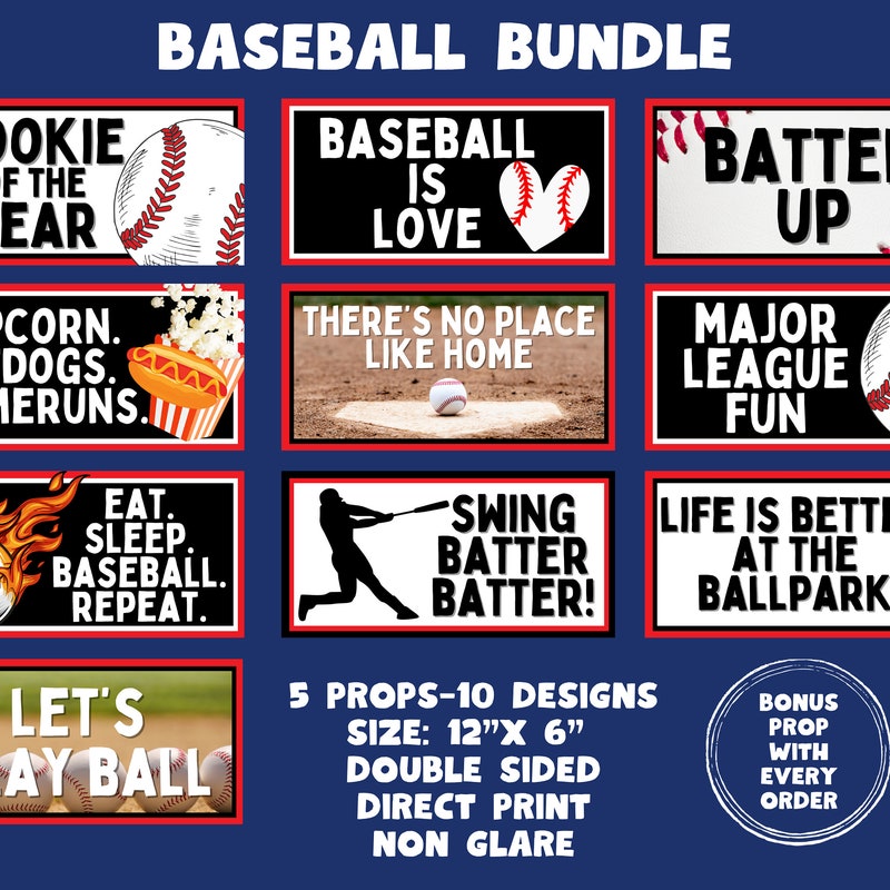 Baseball Photo Prop - Etsy