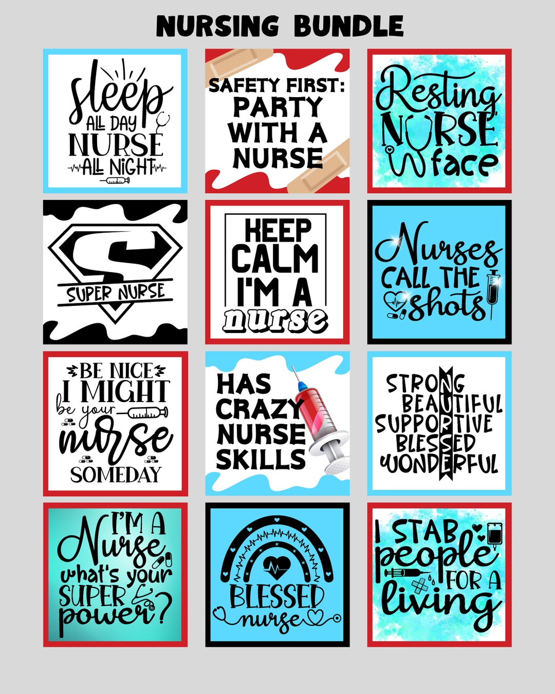 Nursing Bundle, Photo Booth Props, 360 Photo Booth Props, Custom ...