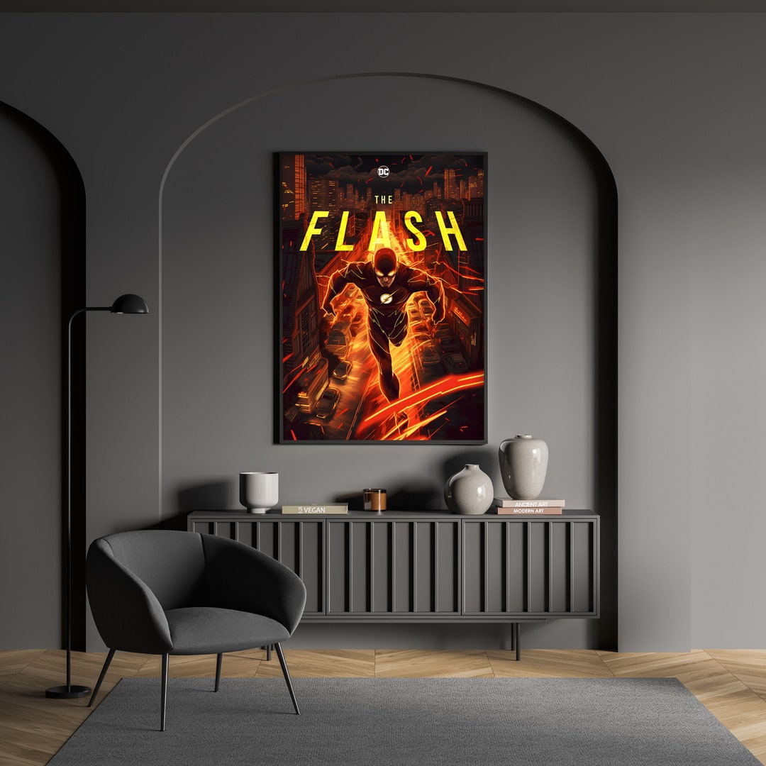 The Flash Character Poster Illustration | PRINTABLE Art Print - Etsy