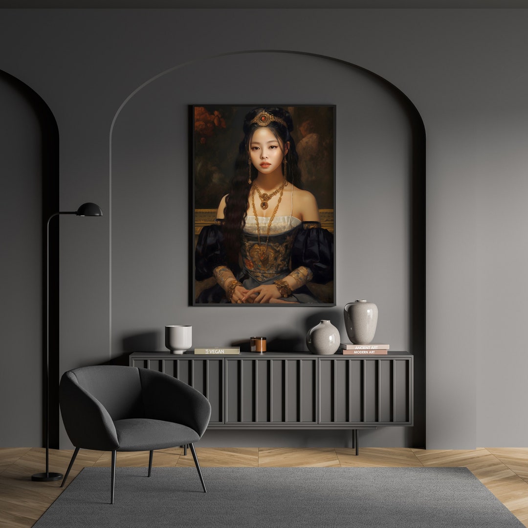 Jennie Blackpink Royal Portrait Illustration PRINTABLE Art Print - Etsy