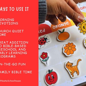 Printable Bible Busy Book, Binder Activity | Preschool Activity ...