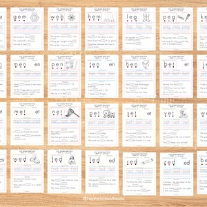 Printable CVC Short ‘e’ Worksheets | Homeschool | Pre-k Activities ...