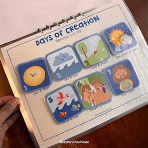 Printable Bible Busy Book, Binder Activity | Preschool Activity ...