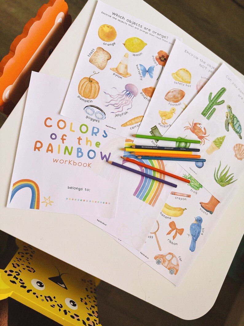 Printable Colors Workbook Homeschool Learning Materials, Color Mixing ...