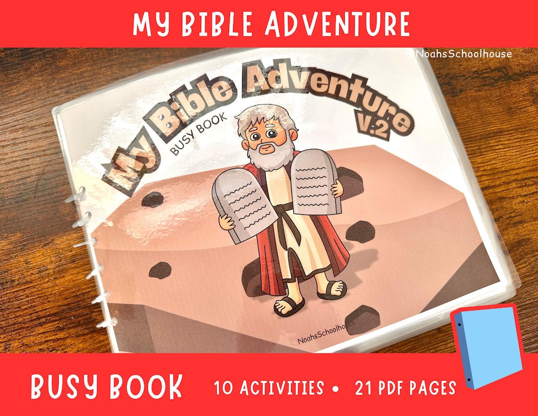 Printable Bible Busy Book Vol 2: Homeschool Activity (PDF) - Etsy