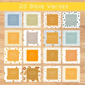 Printable Biblical Affirmation Cards for Kids Lunch Bag Box Insert ...