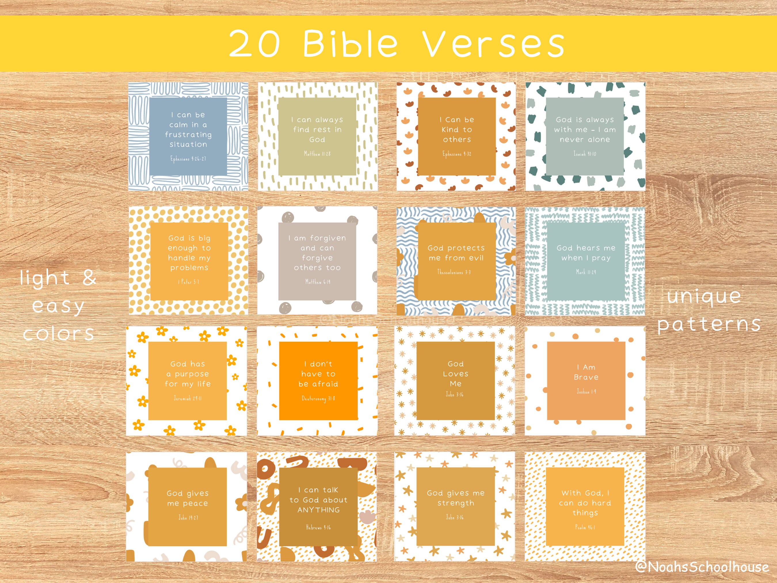 Printable Biblical Affirmation Cards for Kids Lunch Bag Box Insert ...