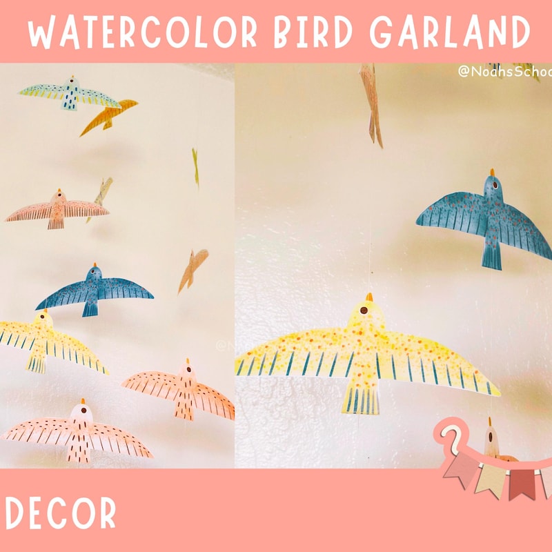 Printable Hanging Birds - Etsy