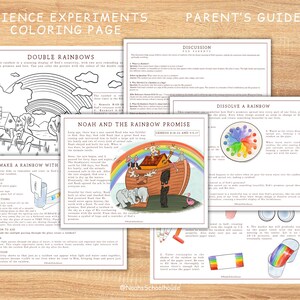 Printable Rainbows and God’s Promise Unit Study | Faith-based Science ...