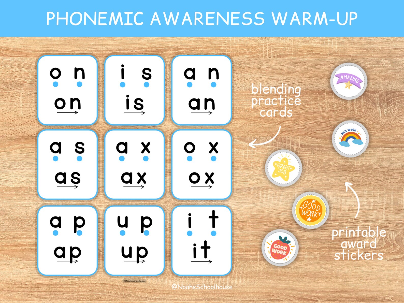 Printable Phonemic Awareness Warm-up | Homeschool | Pre-k Activities ...