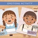 Printable Emotions Activity | Facial Expressions L Homeschool | Cut and ...