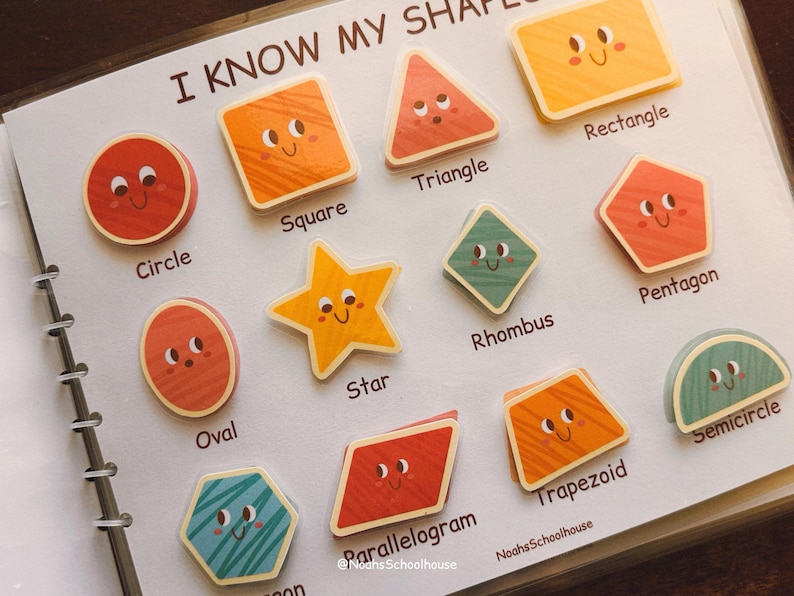 Preschool Busy Book: Interactive Learning Binder Activity (digital ...