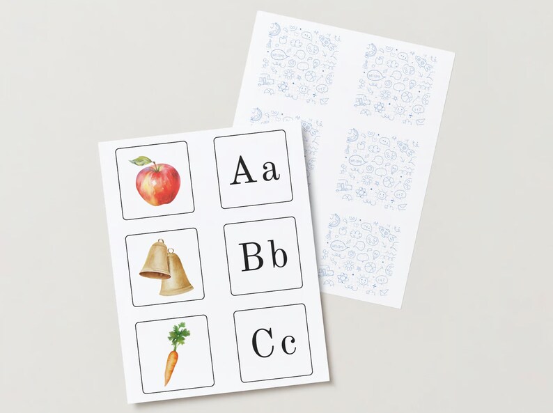 Printable Alphabet Picture Matching Cards | Beginning Sound ...