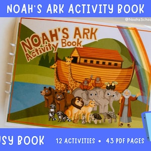 Noah's Ark Activity Book: Printable Bible Story Busy Binder (PDF) - Etsy