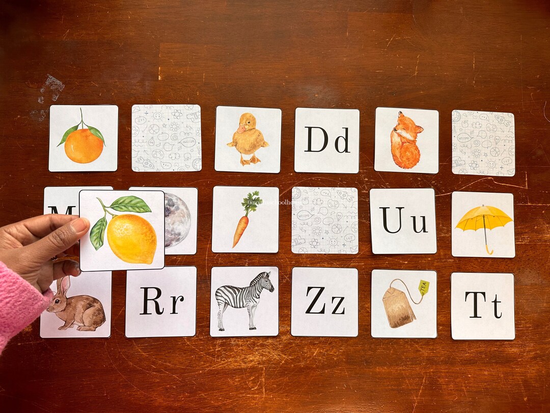Printable Alphabet Picture Matching Cards | Beginning Sound ...