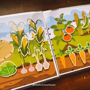 Printable My Garden Busy Book, Binder Activity | Preschool Activity ...
