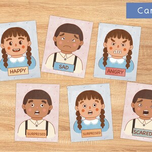 Printable Emotions Activity | Facial Expressions L Homeschool | Cut and ...