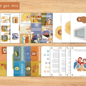 Printable Jesus Birth Activity | Nativity Story | Homeschool | Sunday ...