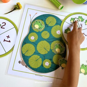 Lily Pad Math Game: Printable Addition & Subtraction (PDF) - Etsy