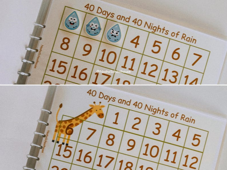 Noah's Ark Activity Book: Printable Bible Story Busy Binder (PDF) - Etsy