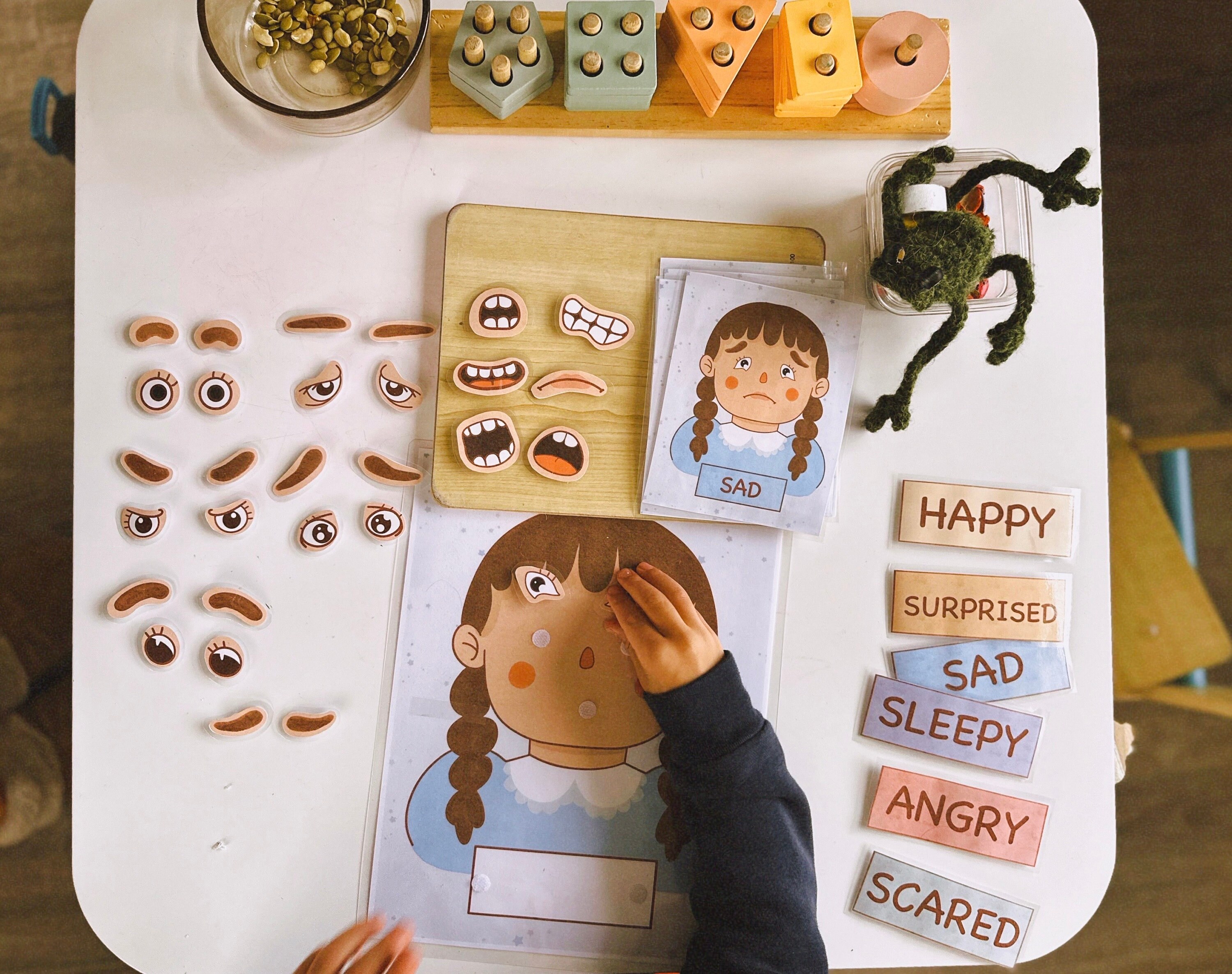 Printable Emotions Activity | Facial Expressions L Homeschool | Cut and ...