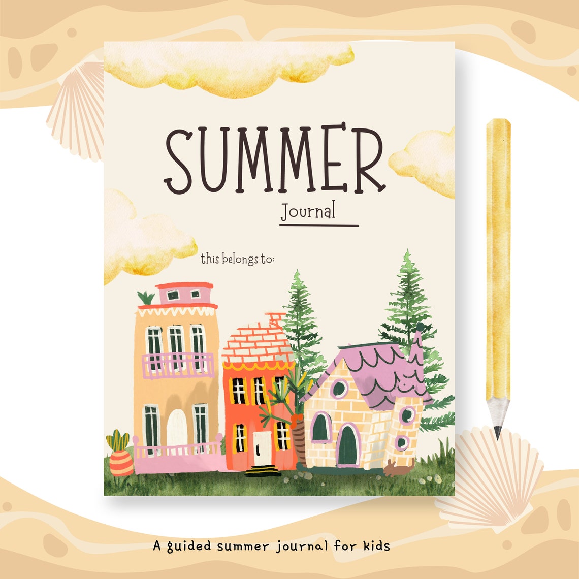 Printable Kids Summer Journal Homeschool Learning Materials, Guided ...